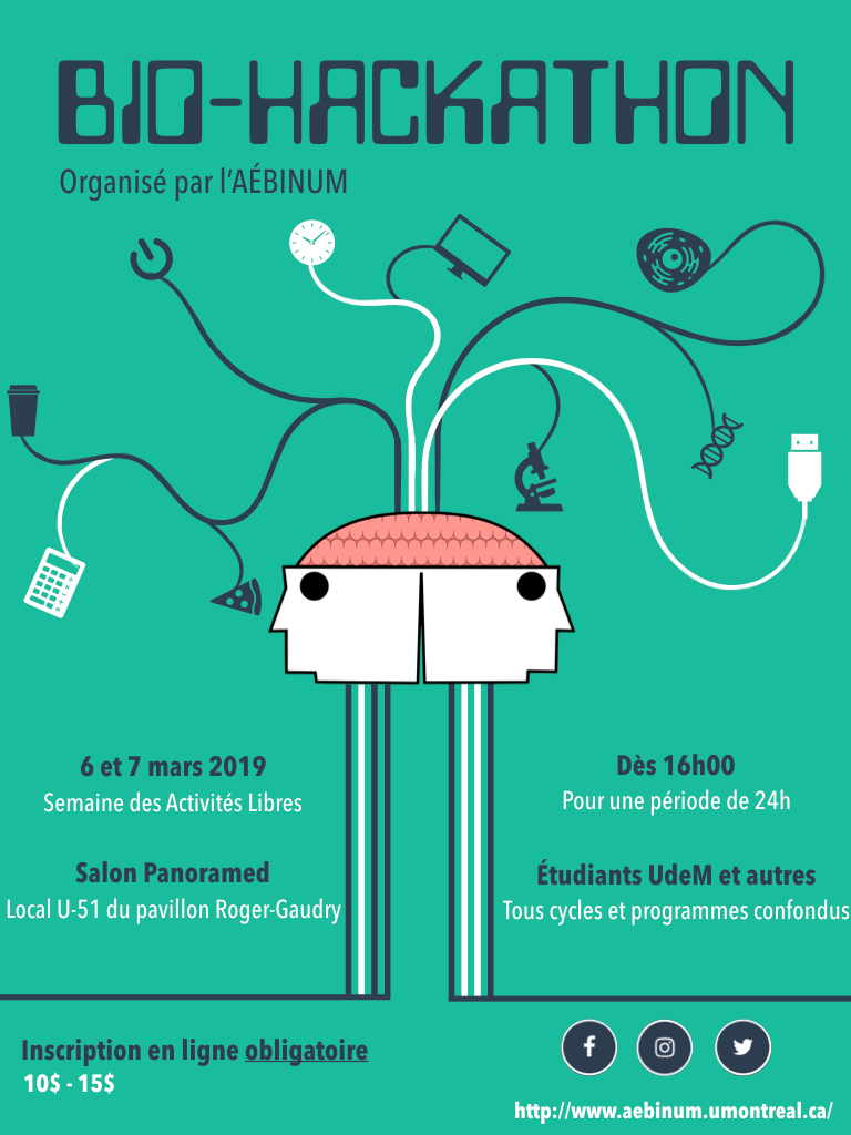 Bio-hackathon - Département de biochimie et médecine moléculaire
